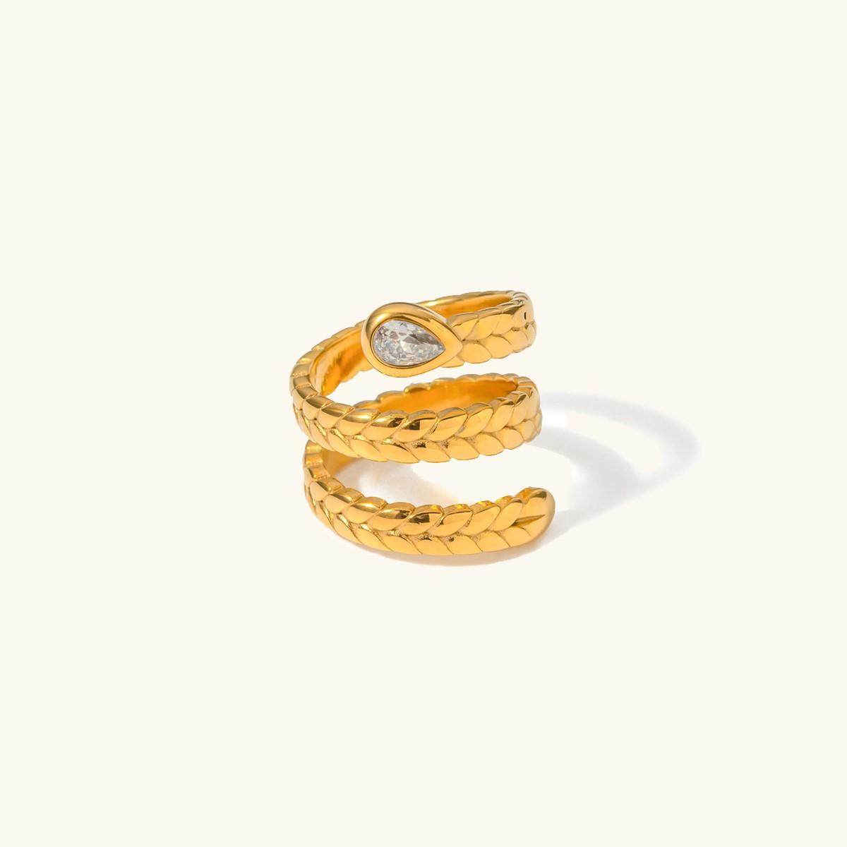 Gold Serpent Ring – Bold & Mystical Style | luxrajewelry – Luxrajewelry